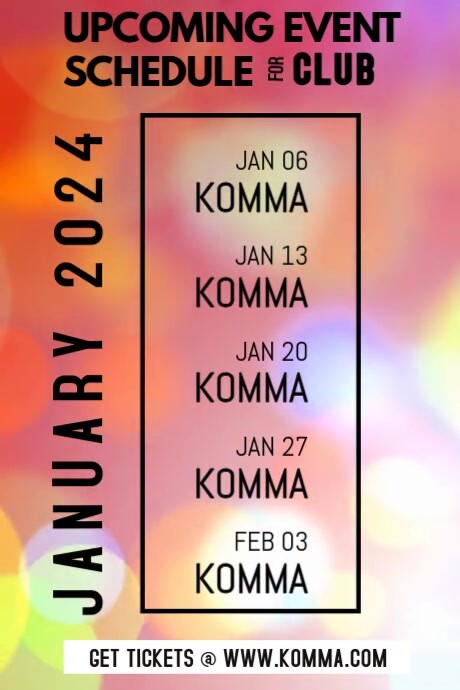 upcoming activity, Template | PosterMyWall