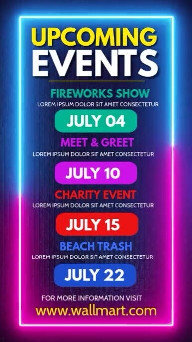 Plantilla de upcoming activity | PosterMyWall