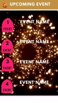 upcoming activity/events schedule Template | PosterMyWall