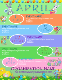 APRIL Template | PosterMyWall