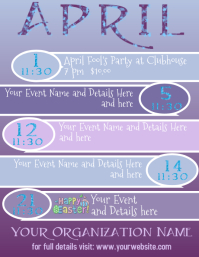 APRIL Template | PosterMyWall