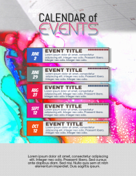 upcoming calendar of events flyer template | PosterMyWall
