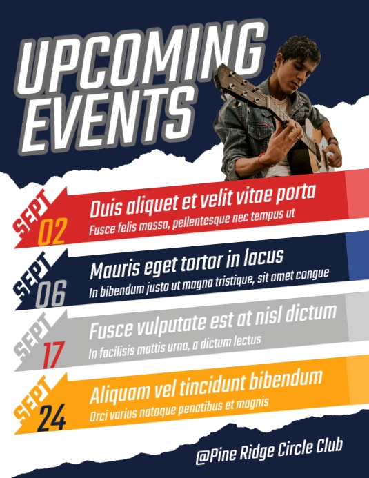 Upcoming Concert Flyer Template | PosterMyWall