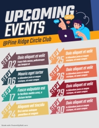 Upcoming Events Flyer Template | PosterMyWall