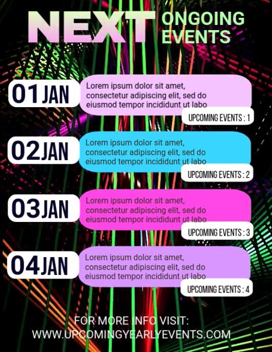 Copy of Upcoming Event,planner,Schedule Flyer | PosterMyWall