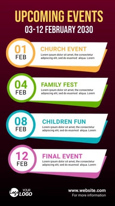 Upcoming Event Banner Template | PosterMyWall