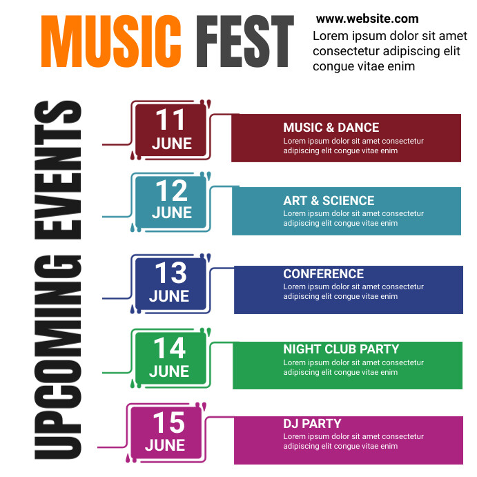 upcoming event Template | PosterMyWall