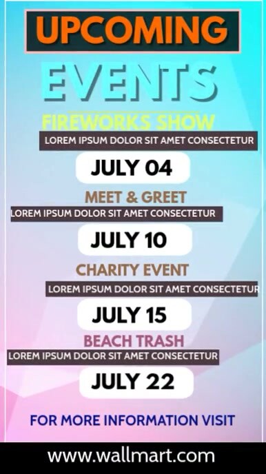 upcoming event Template | PosterMyWall