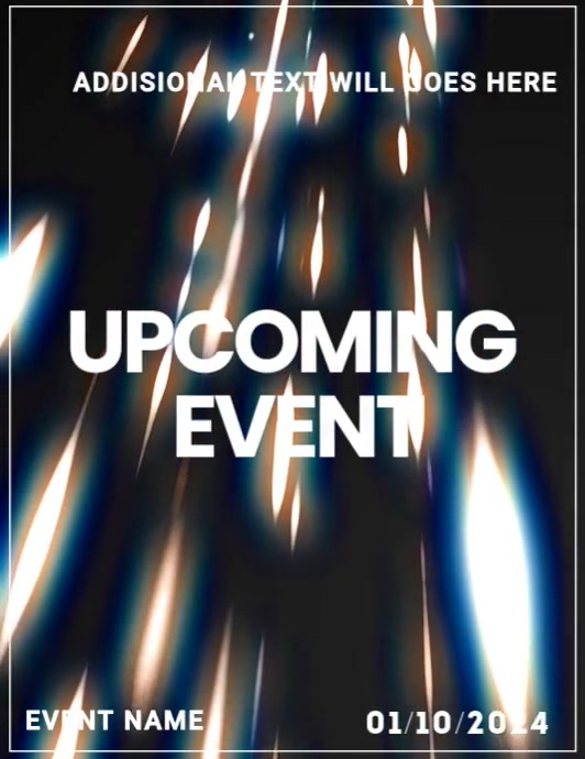 Upcoming Event Templat | PosterMyWall