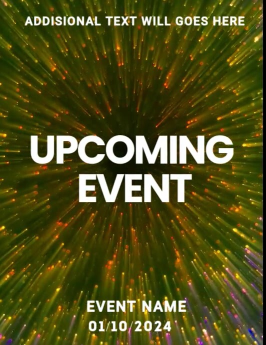 Upcoming Event Template | PosterMyWall
