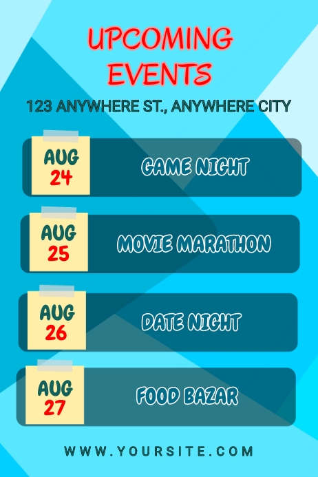 upcoming event Template | PosterMyWall