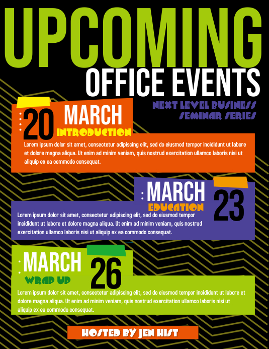 upcoming event Template | PosterMyWall