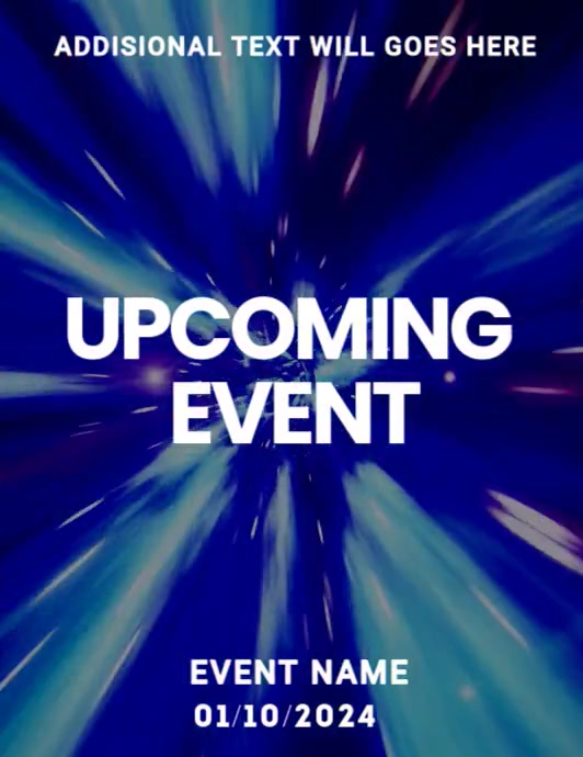 Plantilla de Upcoming Event | PosterMyWall