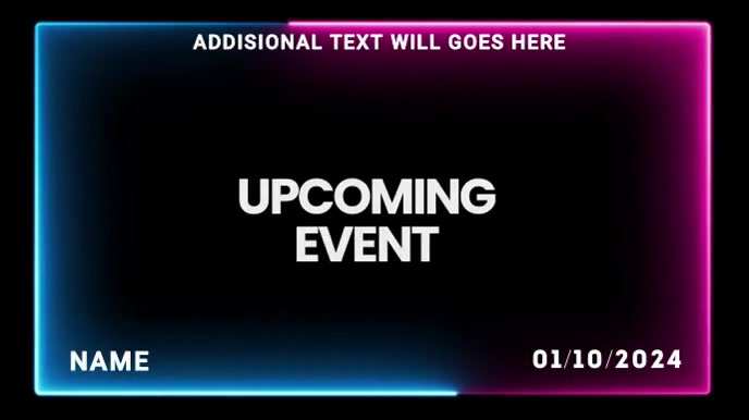 Upcoming Event Template | PosterMyWall