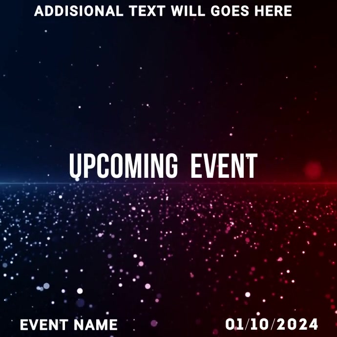 Upcoming Event Template | PosterMyWall