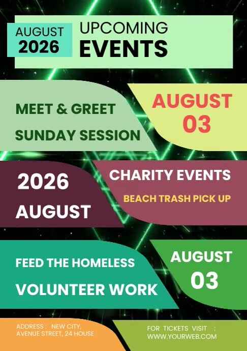 Upcoming event flyer Template | PosterMyWall