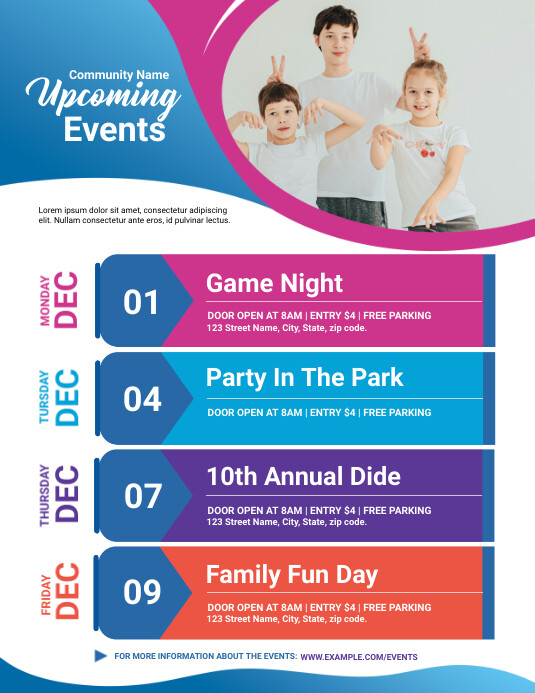 Upcoming Event Flyer Template | PosterMyWall