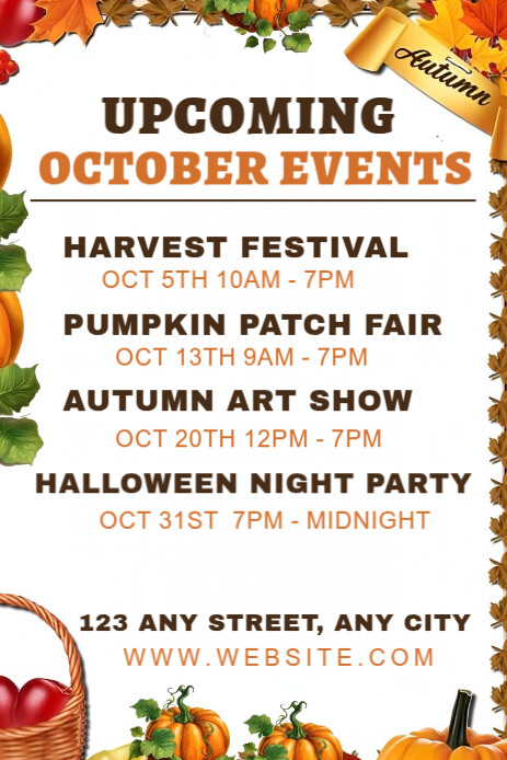 Copy of Upcoming Event Flyer Pinterest Graphic | PosterMyWall