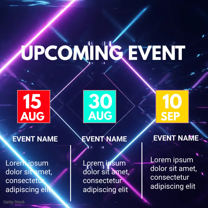 Plantilla de Upcoming Event Instagram Post | PosterMyWall