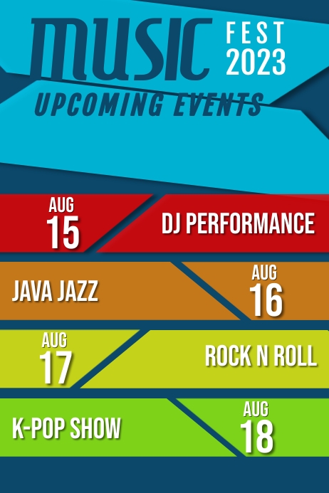 Upcoming Event Poster Template | PosterMyWall