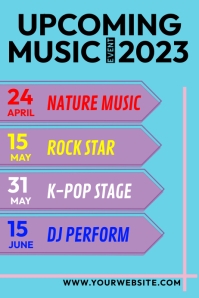 Upcoming Events Poster Template | PosterMyWall