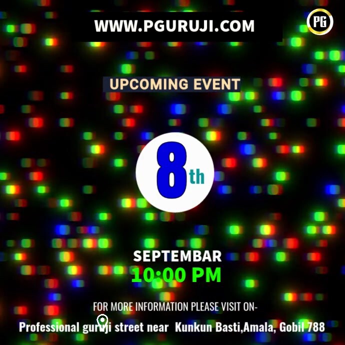 upcoming event video, Template | PosterMyWall