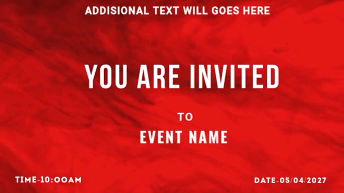 upcoming event video, Template | PosterMyWall