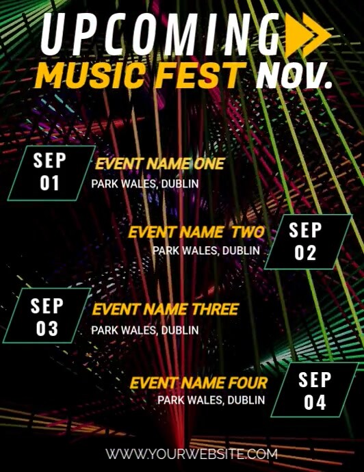 Copy of Upcoming Events, | PosterMyWall