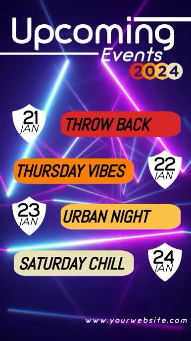 Copy of Upcoming Events 2024 | PosterMyWall