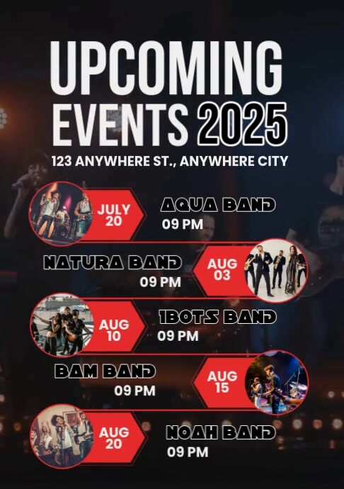 Copy of Upcoming Events 2025 | PosterMyWall