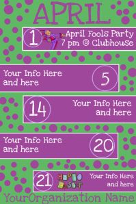 APRIL Template | PosterMyWall