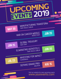 Upcoming Events Calendar Template | PosterMyWall