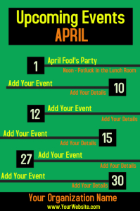 APRIL Template | PosterMyWall