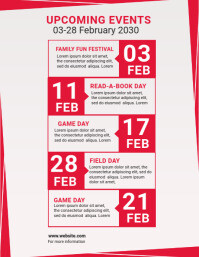 Upcoming Events Template | PosterMyWall