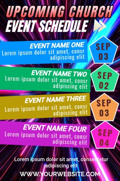 Copy of Upcoming Events | PosterMyWall