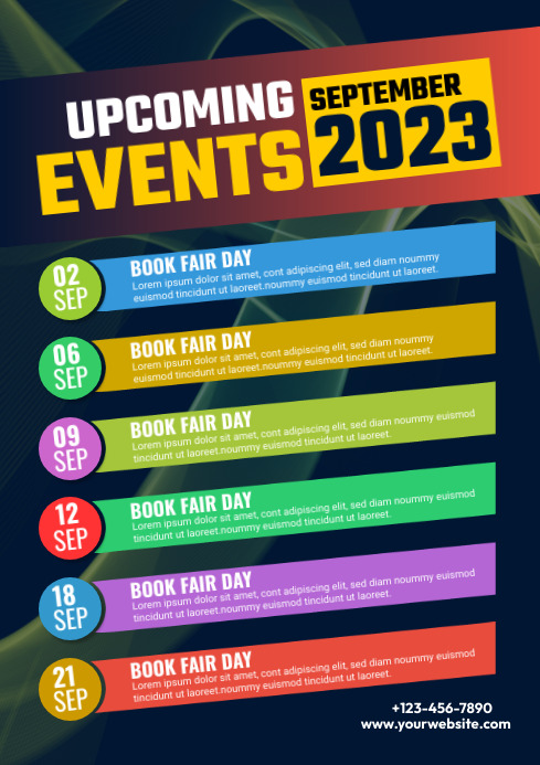 Plantilla de Upcoming Events | PosterMyWall