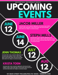 upcoming events Template | PosterMyWall