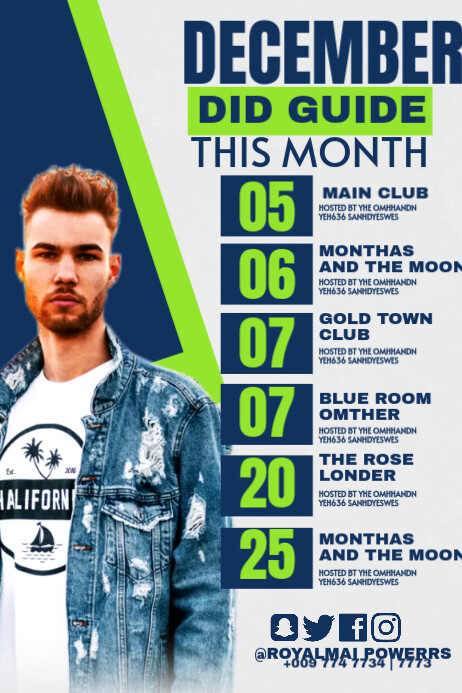 Copy of upcoming events | PosterMyWall