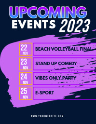 Upcoming Events Template | PosterMyWall