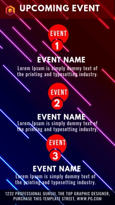 Plantilla de Upcoming Events | PosterMyWall