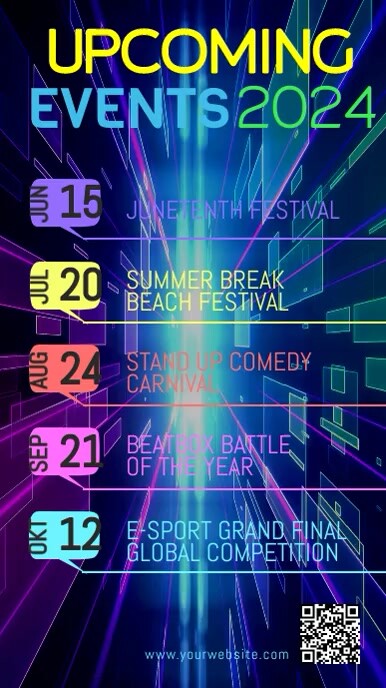 Upcoming Events Template | PosterMyWall