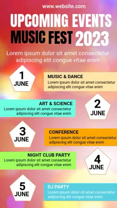 Copy of Upcoming Events | PosterMyWall