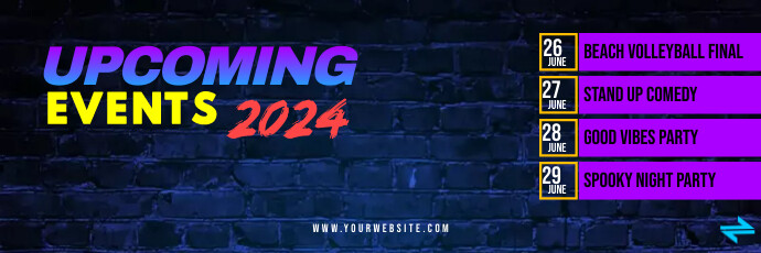 Upcoming Events Template | PosterMyWall