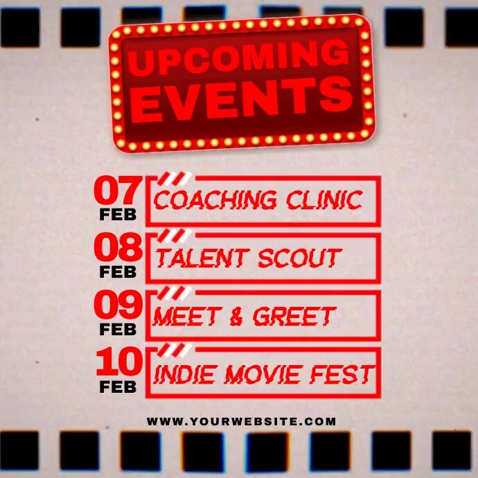 upcoming events Template | PosterMyWall