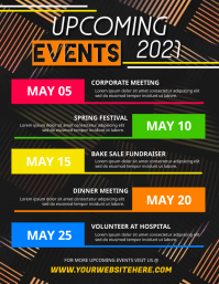 September Upcoming Events Calendar Template | PosterMyWall