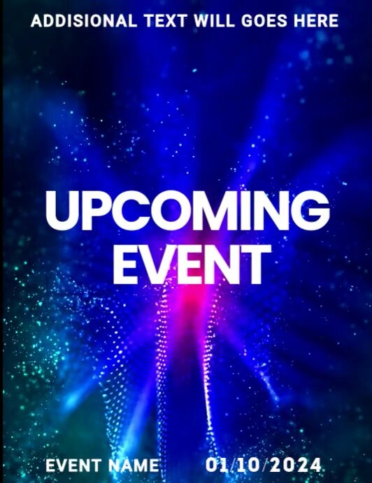 Upcoming Events Template | PosterMyWall