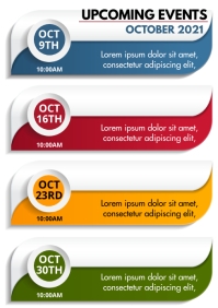 Upcoming Events Poster Template | PosterMyWall