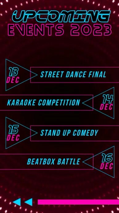 Upcoming Events Template | PosterMyWall