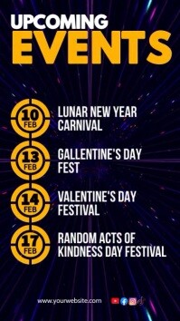 Upcoming Events Music Live Instagram Template | PosterMyWall