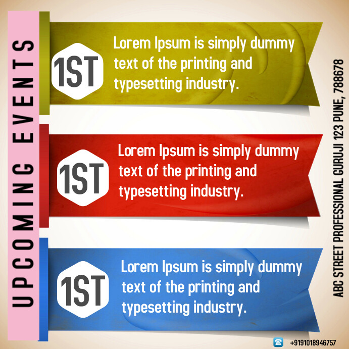 upcoming events Template | PosterMyWall